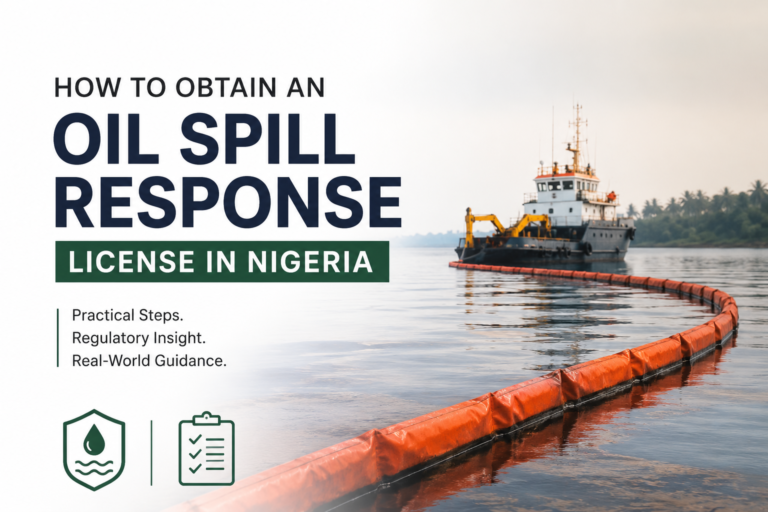 How to Obtain an Oil Spill Response License in Nigeria.
